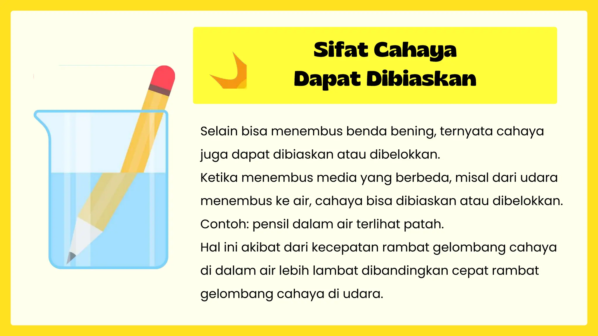 Sifat-sifat Cahaya Kelas 5 kurikulum merdeka BAB 1 | PPTX