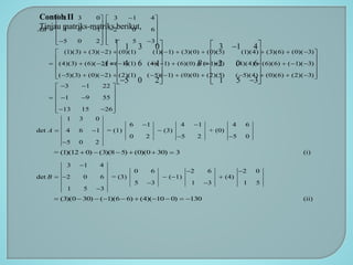 Sifat sifat determinan | PPT