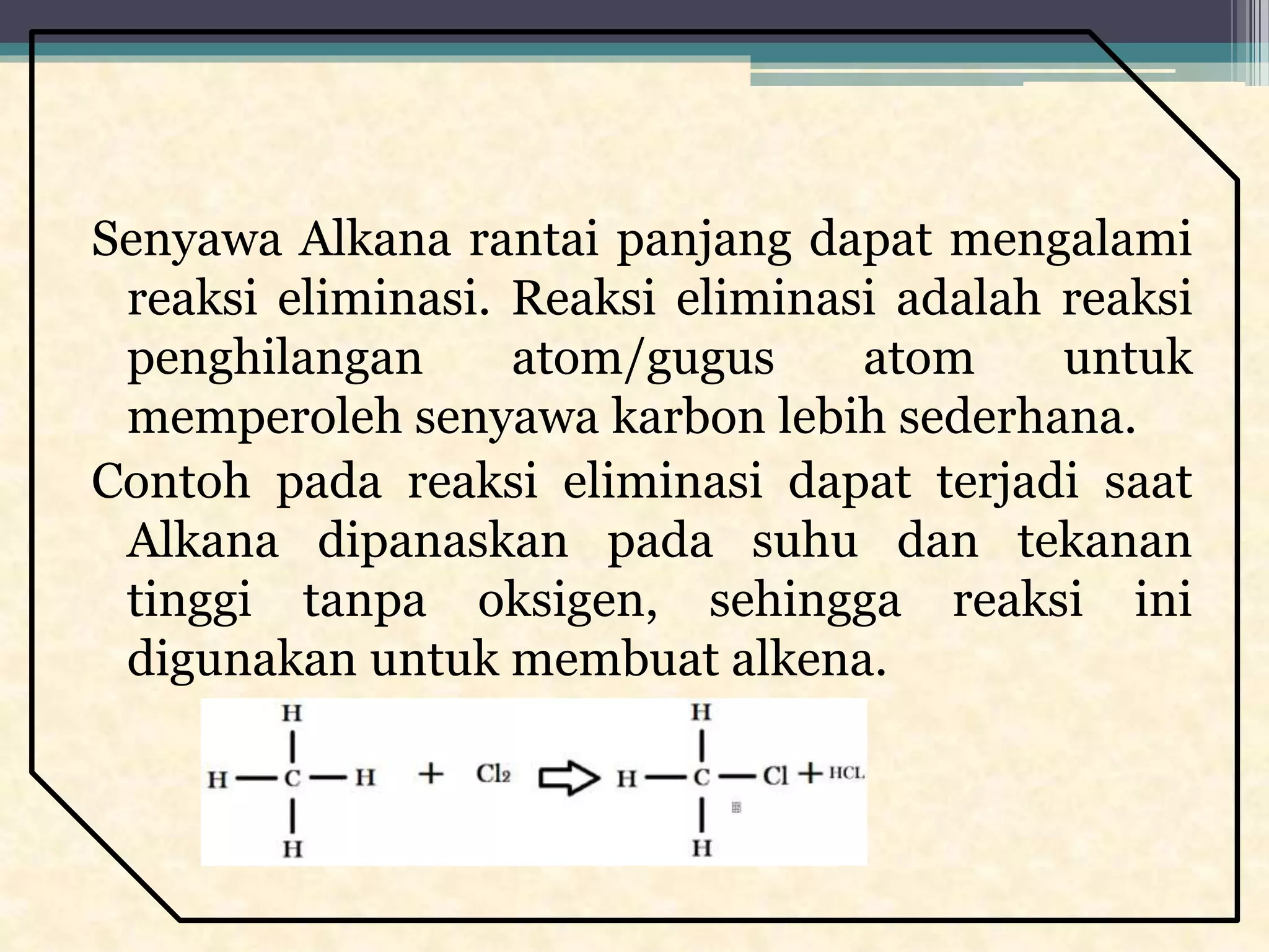 Sifat sifat kimia alkana | PPTX