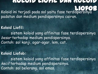 Sifat sifat koloid | PPTX