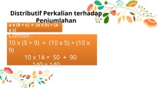 SIFAT - SIFAT OPERASI HITUNG BILANGAN BULAT KELAS 6 | PPTX