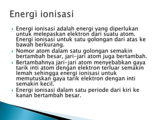 Sifat sifat periodik unsur | PPTX