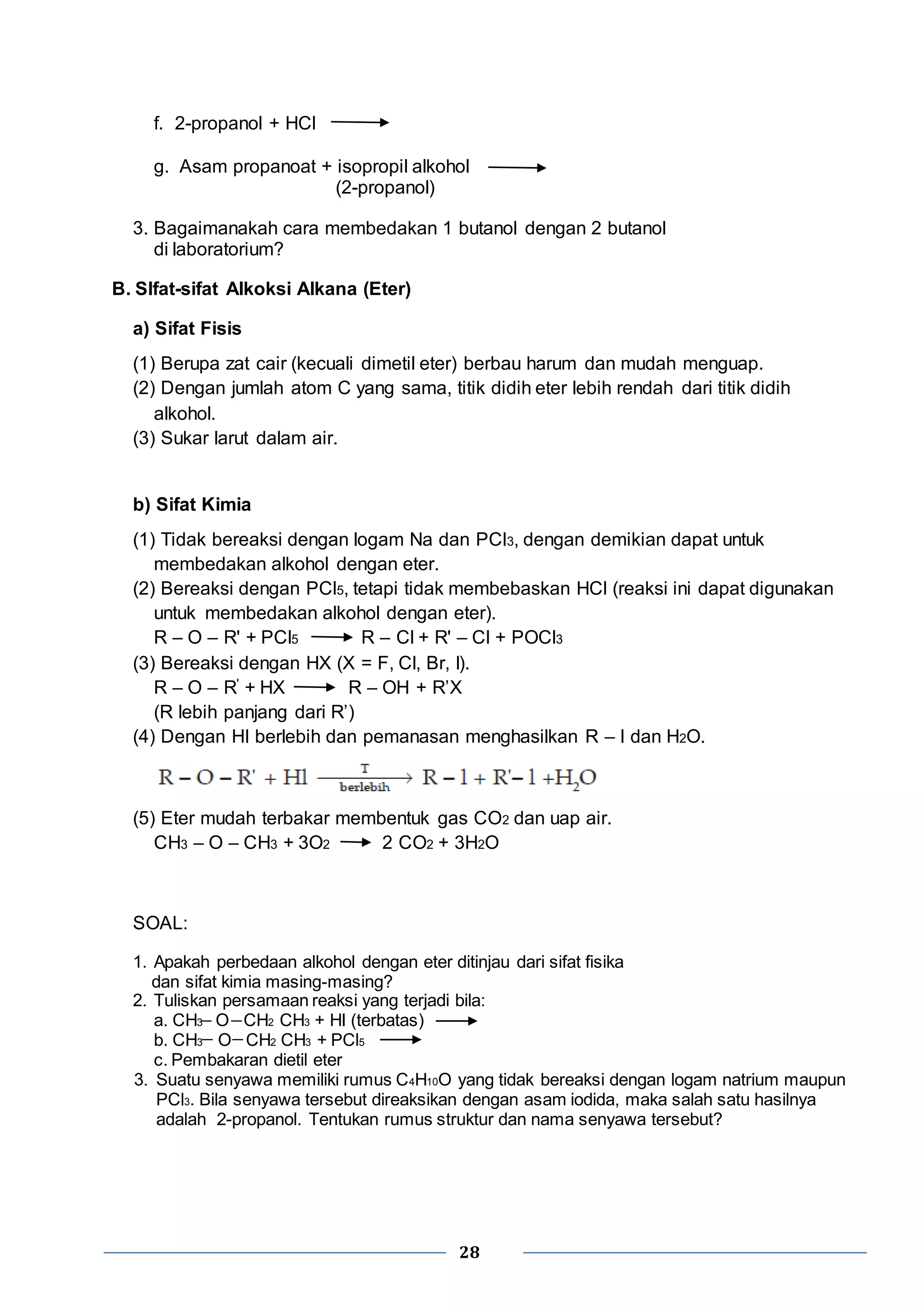Sifat sifat senyawa karbon | DOCX