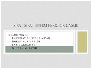 Sifat-sifat SPU dalam Sistem Periodik | PPT