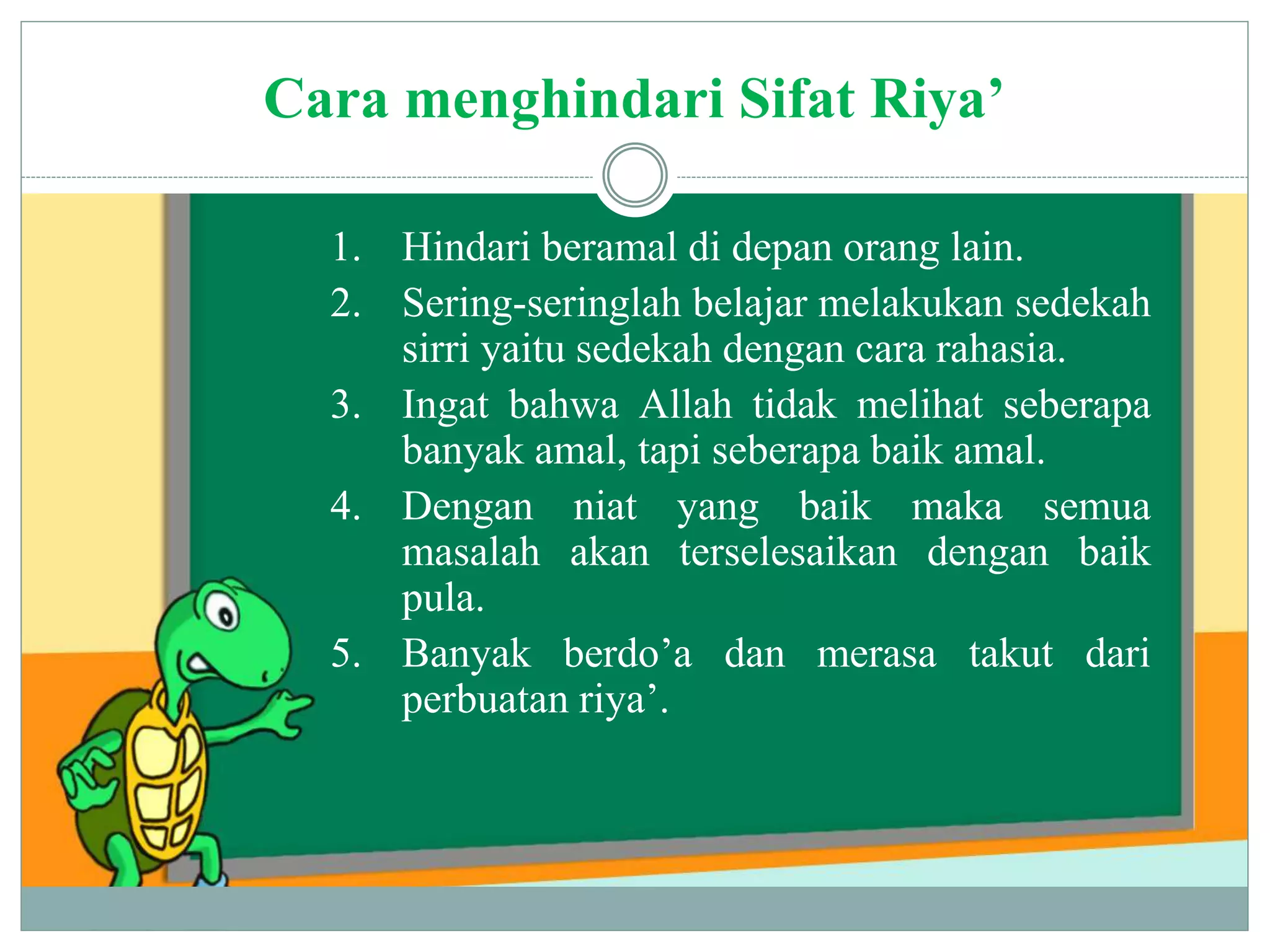 Sifat sifat tercela (akhlakul madzmumah) | PPTX