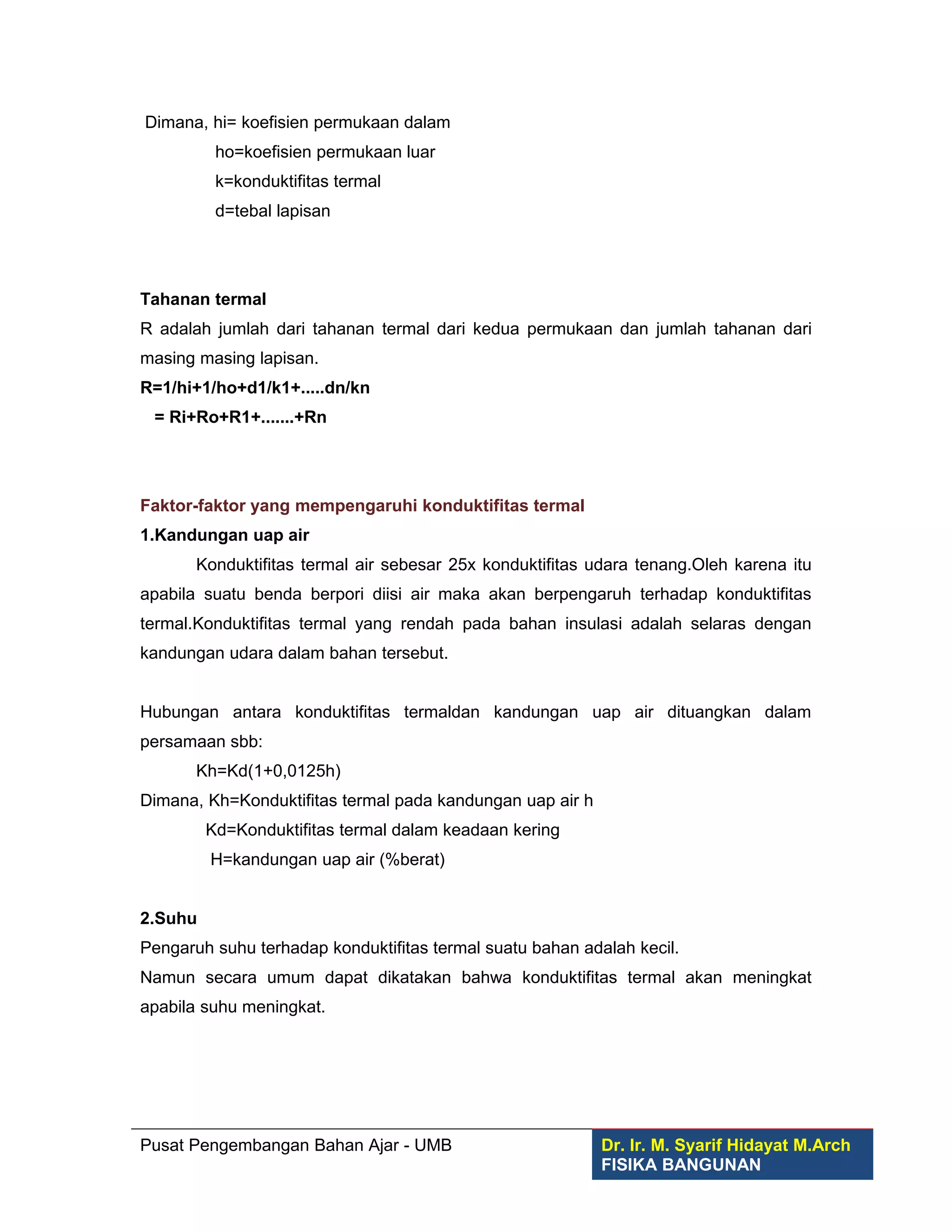 Sifat termal-bahan | DOC