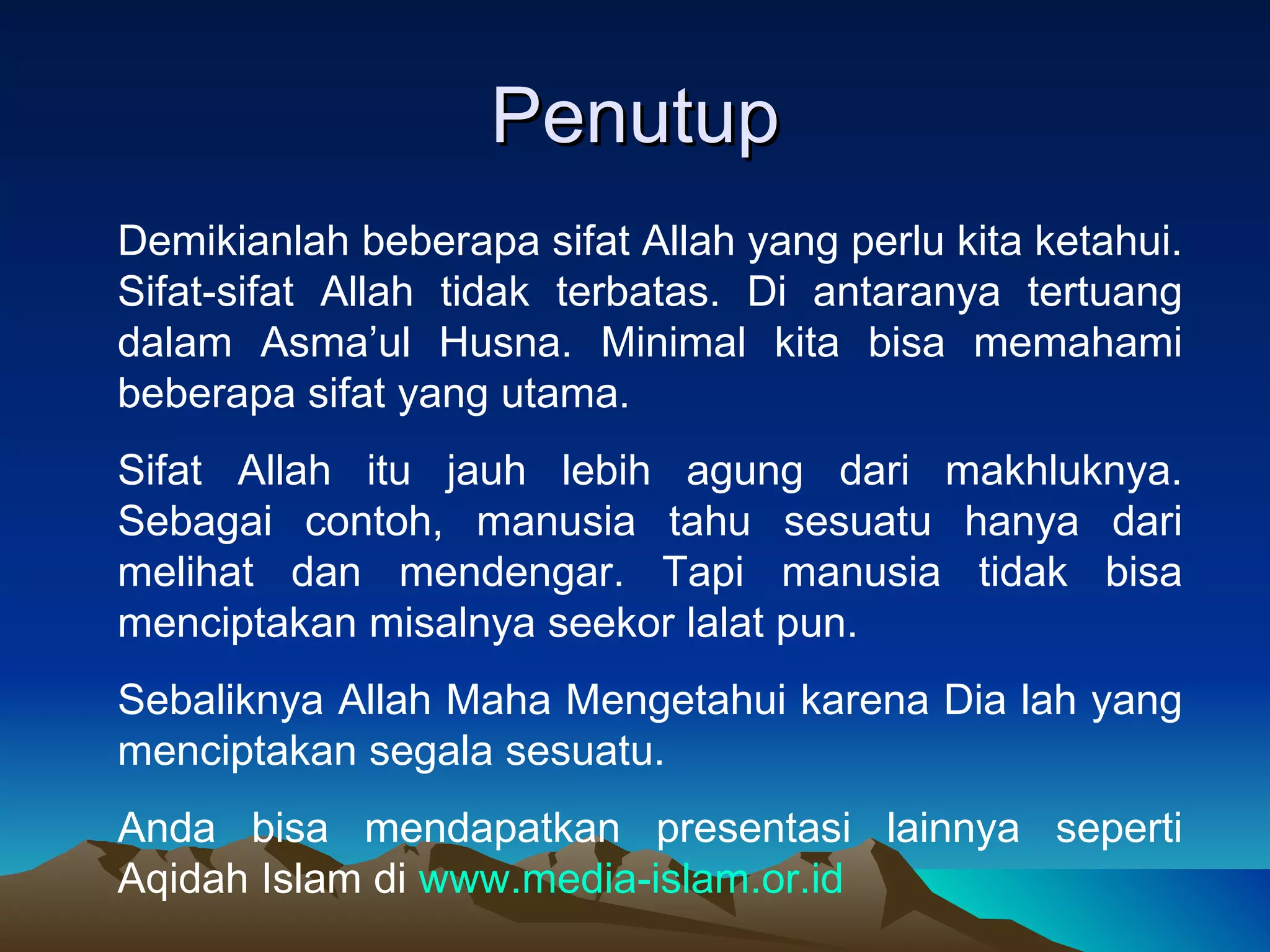 Sifat allah | PPT