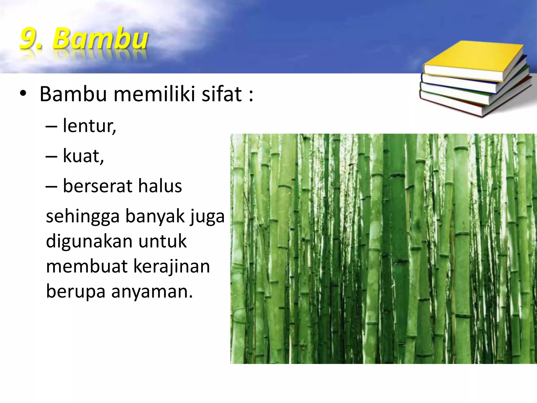 Sifat bahan penyusun benda kelas V | PPTX