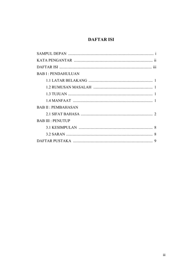 Sifat bahasa | PDF