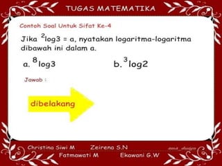 Sifat dasar logaritma | PPT