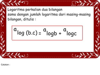 Sifat dasar logaritma | PPT