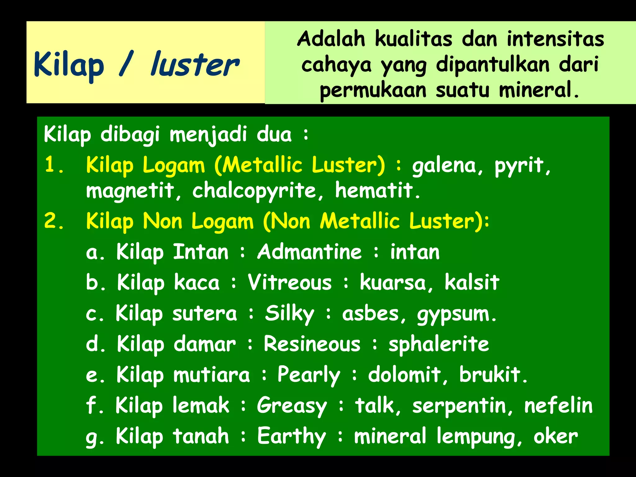 Sifat fisik mineral | PPT