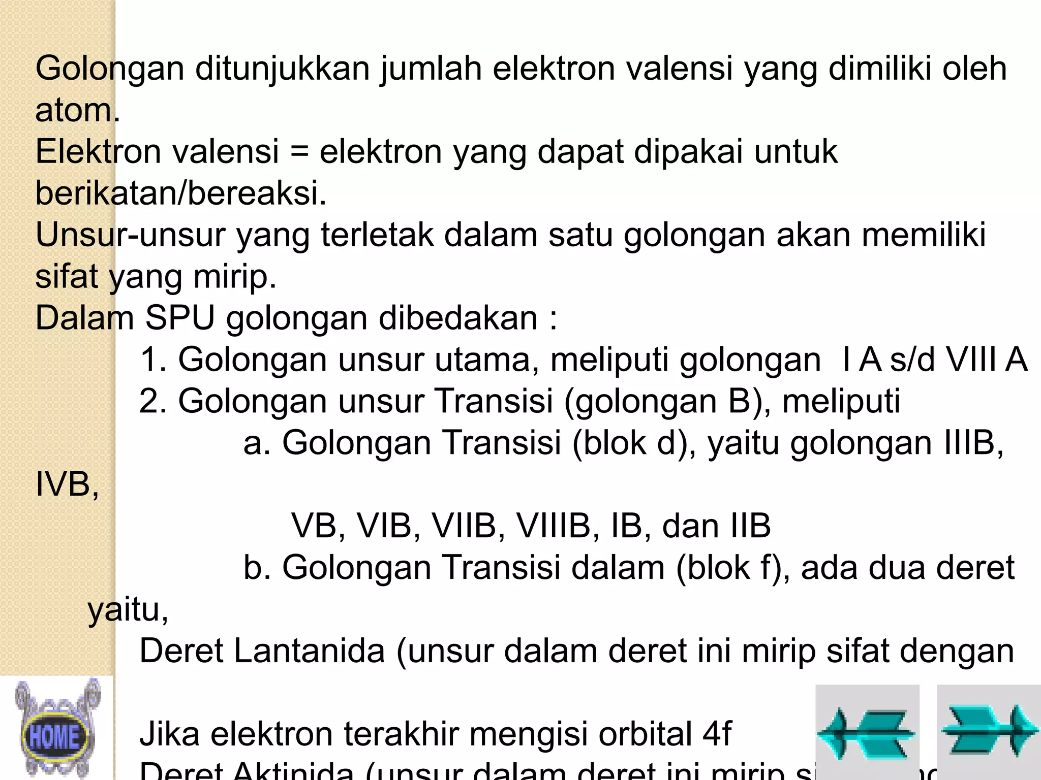 Sifat Keperiodikan Unsur (kimia) | PPTX