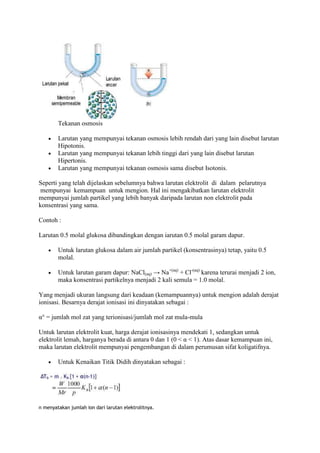 Sifat Koligatif Larutan | PDF