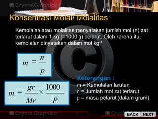 Sifat koligatif larutan | PPTX