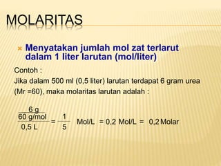 Sifat koligatif larutan | PPTX
