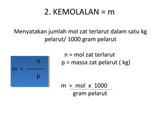 Sifat koligatif larutan | PPT