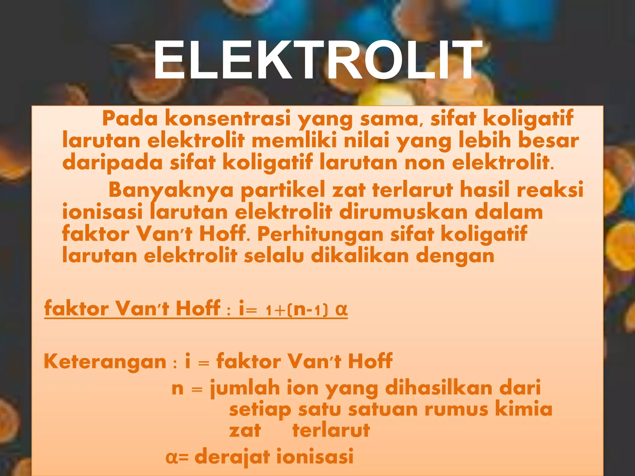 Sifat koligatif larutan | PPTX