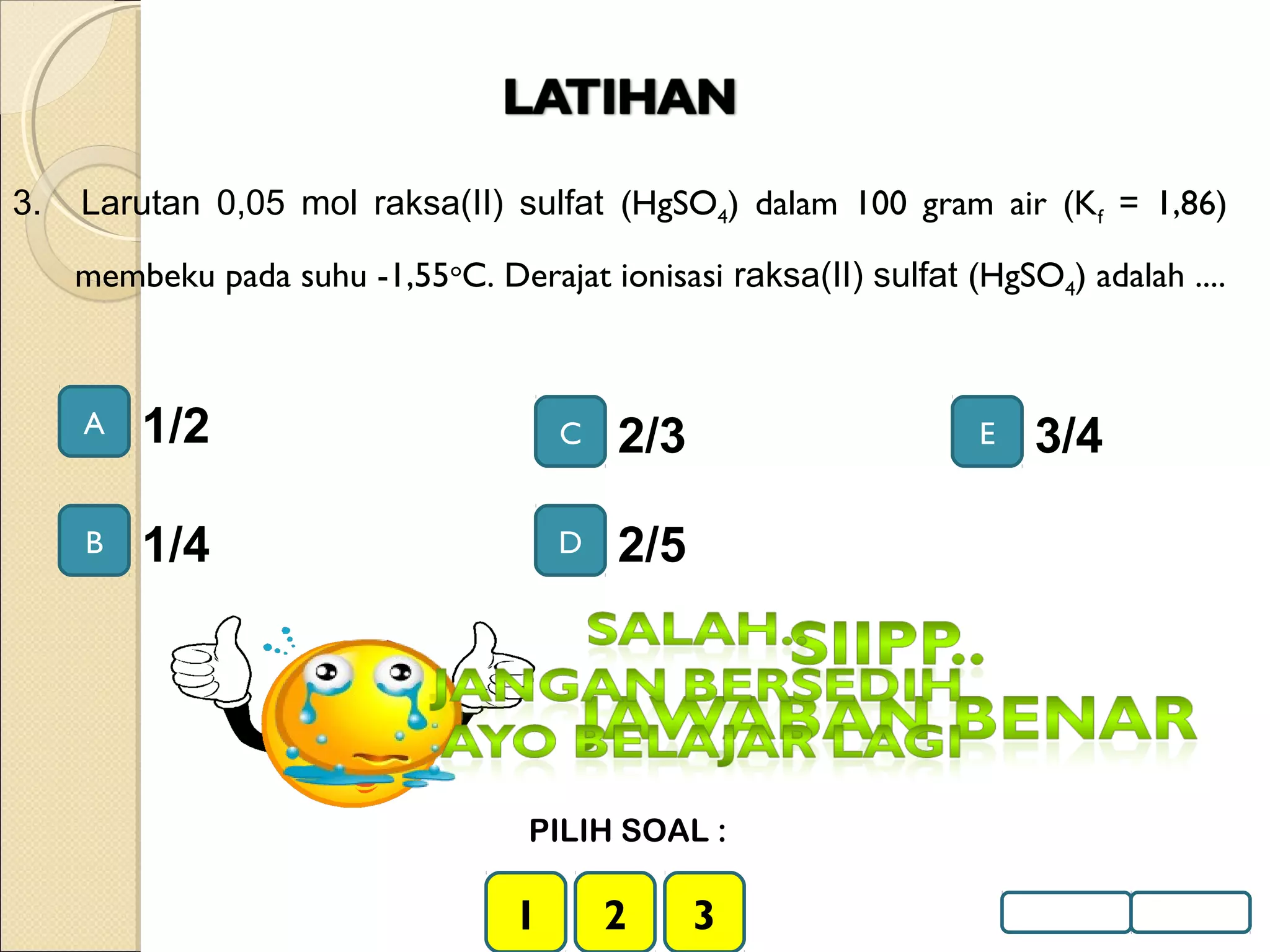 Sifat koligatif larutan (hamela sari) | PPT