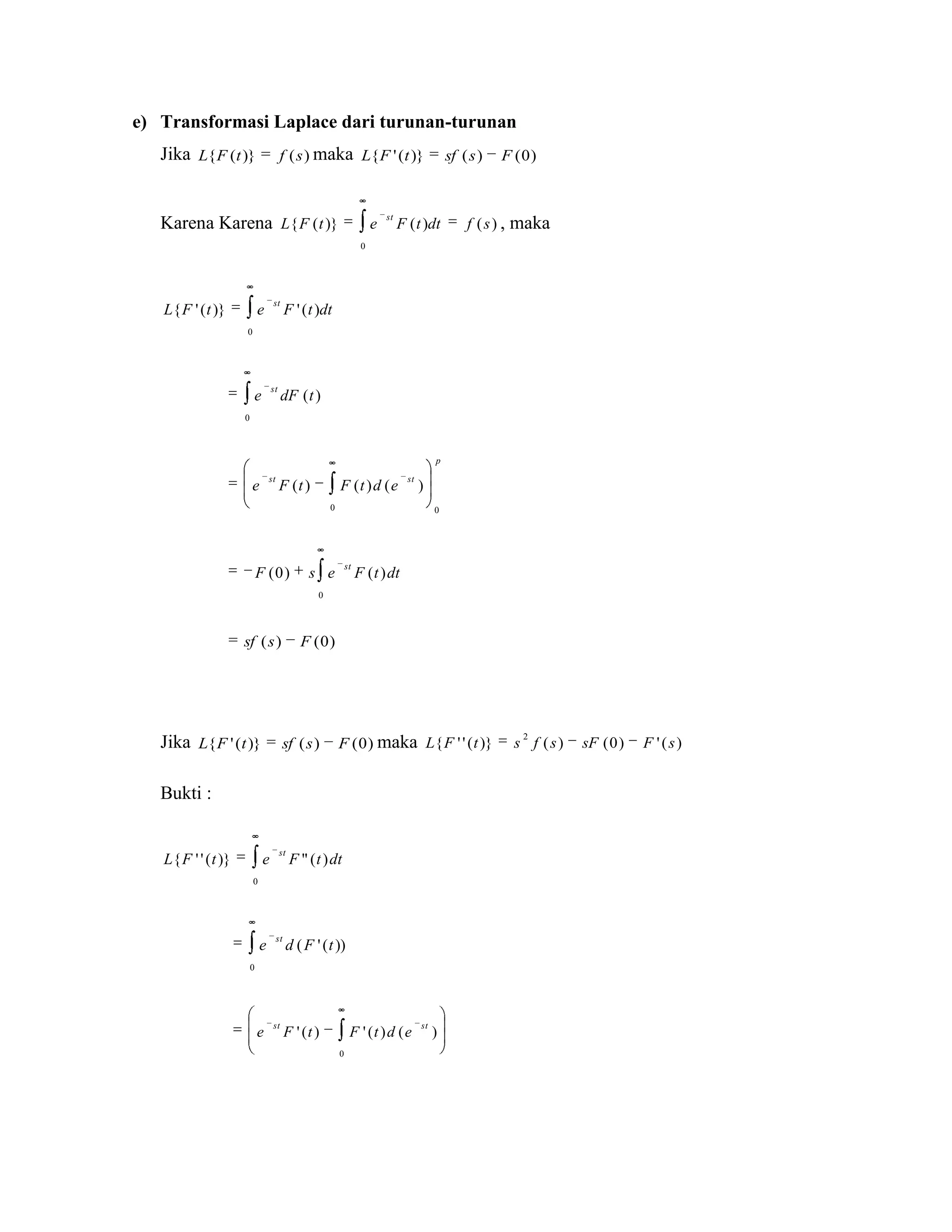 Sifat laplace | DOCX