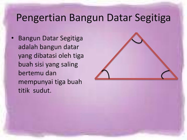 Sifat segitiga (simetri lipat & putar) | PPT