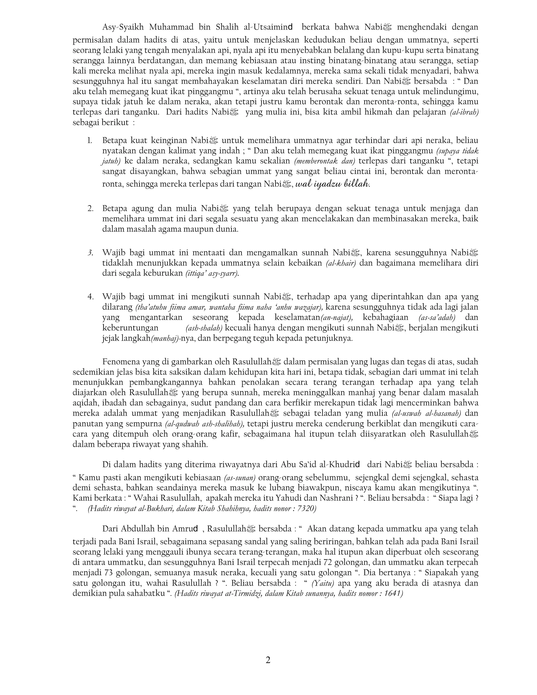 Sifat sifat ahlus_sunnah | PDF