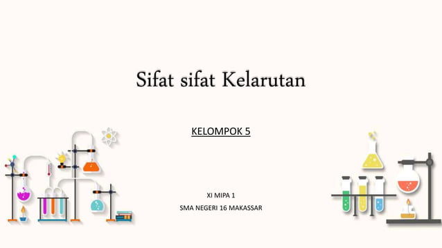 Sifat sifat kelarutan | PPT