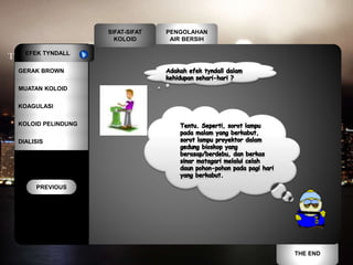 Sifat sifat koloid kelas 11 Science | PPTX