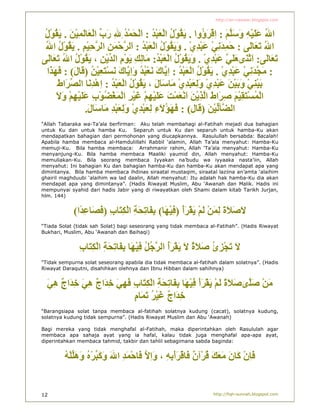 Sifat Solat Nabi SAW | PDF
