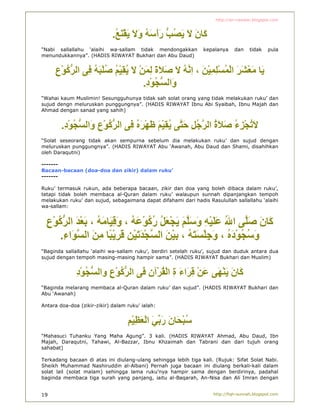 Sifat Solat Nabi SAW | PDF