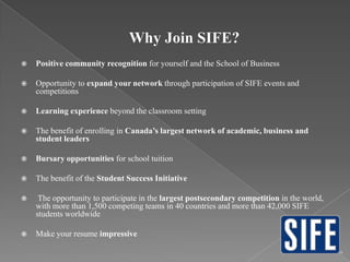 SIFE Info Session Powerpoint | PPT