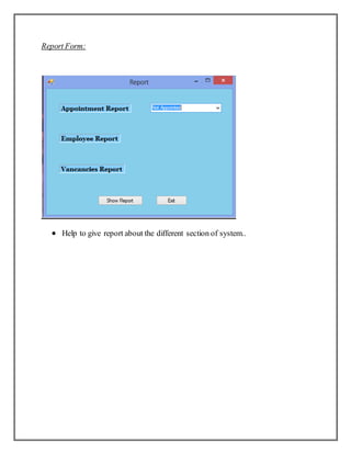 HMRS - Human Resource Management System (VB.Net) | DOCX
