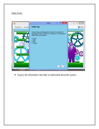 HMRS - Human Resource Management System (VB.Net) | DOCX