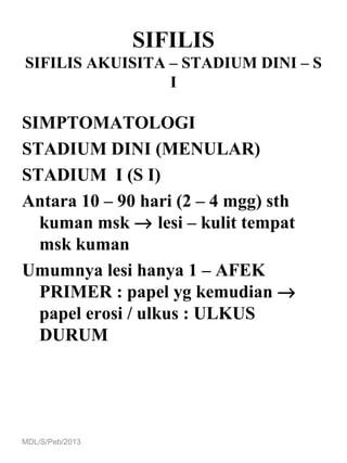 Sifilis. bag. 13 | PPT