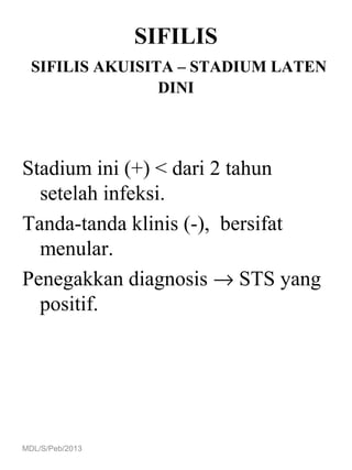 Sifilis. bag. 13 | PPT