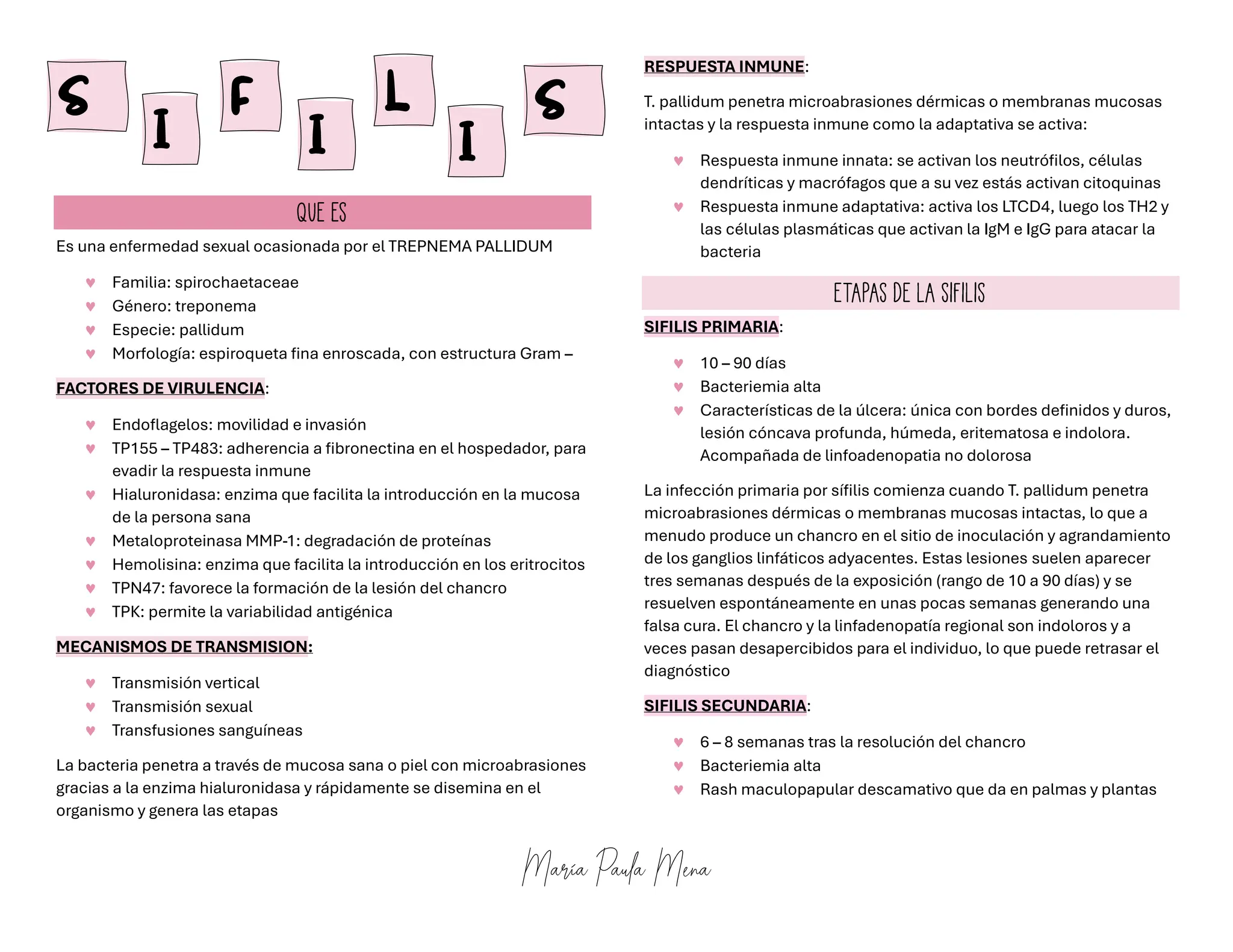 EXPLICACIÓN DE SÍFILIS Y SU CLÍNICA RESPECTIVA | PDF