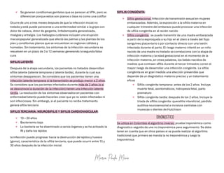 EXPLICACIÓN DE SÍFILIS Y SU CLÍNICA RESPECTIVA | PDF