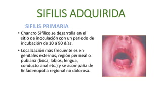 SIFILIS enfermedades de transmision sexual | PPTX