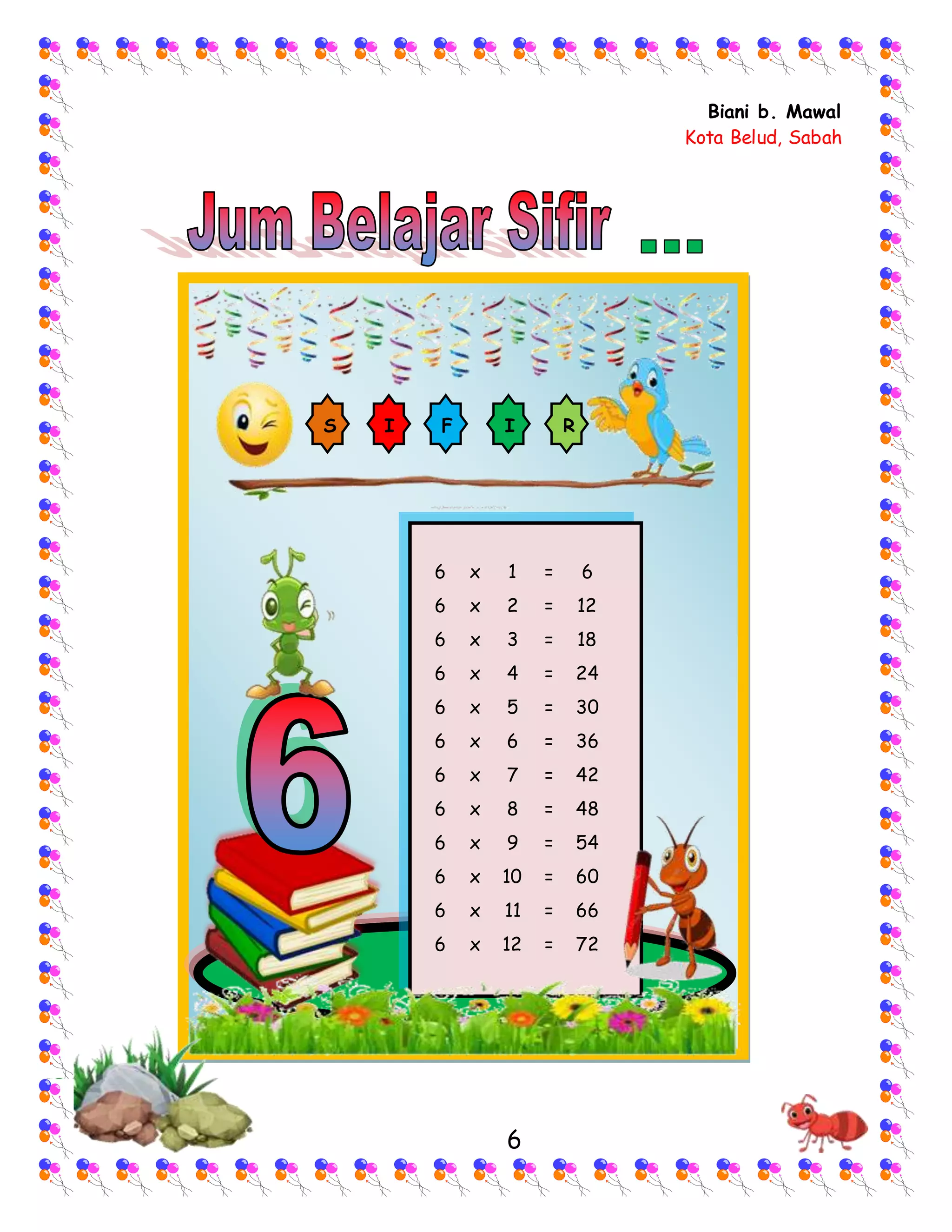 Jum Belajar Matematik ( Sifir) | DOCX
