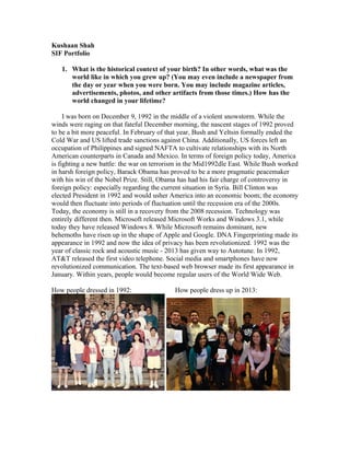 Sif portfolio complete | DOC