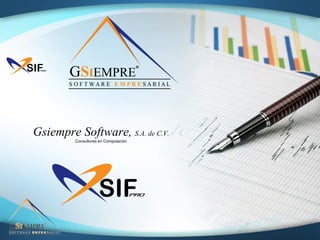 Sif pro presentacion completa | PDF