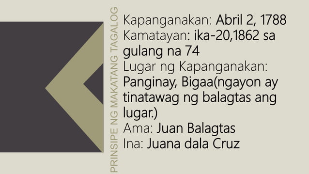 SI FRANCISCO BALAGTAS maikling talambuhay .pptx | Books and Literature
