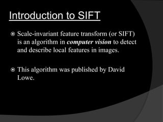 SIFT | PPT