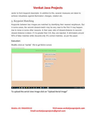 Sift detector boosted by adaptive contrast threshold to improve matching robustness of remote ...