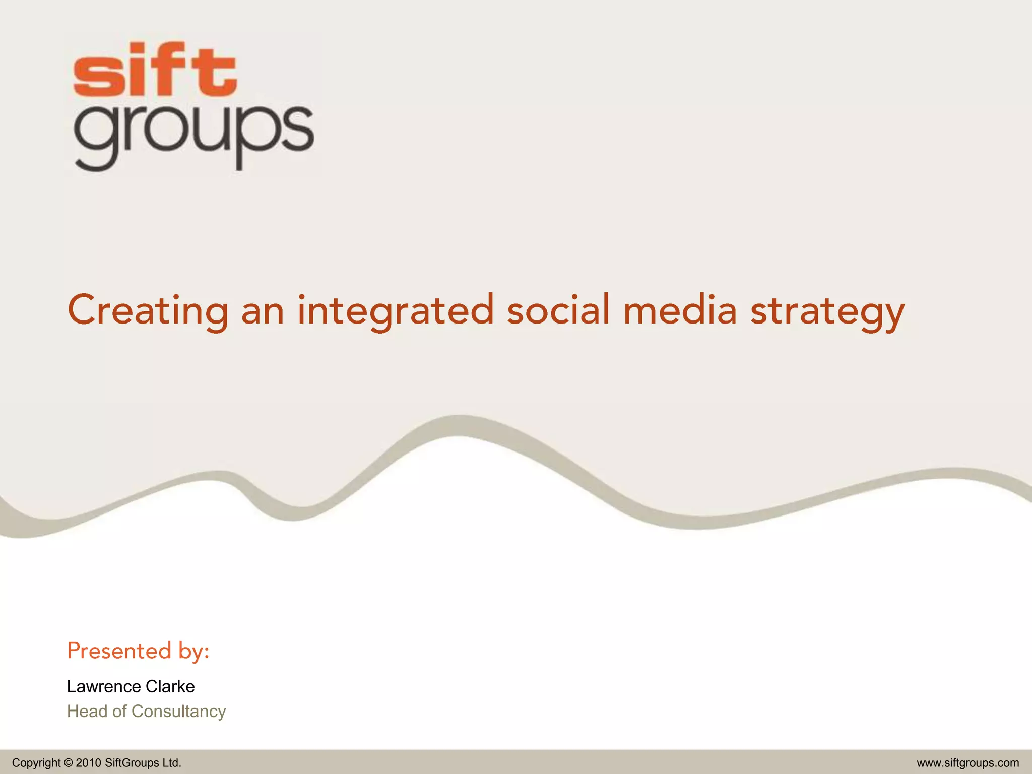 Creating An Integrated Social Media Strategy | PPT