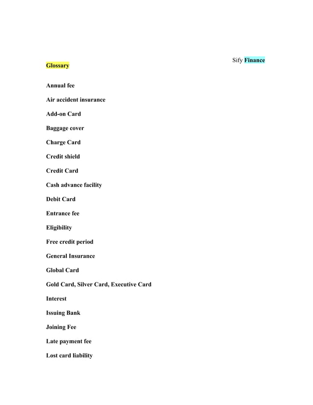 Sify finance | PDF