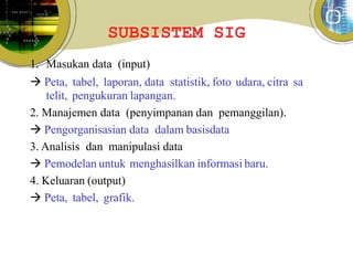 Sistem Infomasi Geografis | PPT