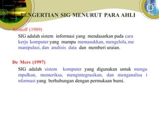 Sistem Infomasi Geografis | PPT