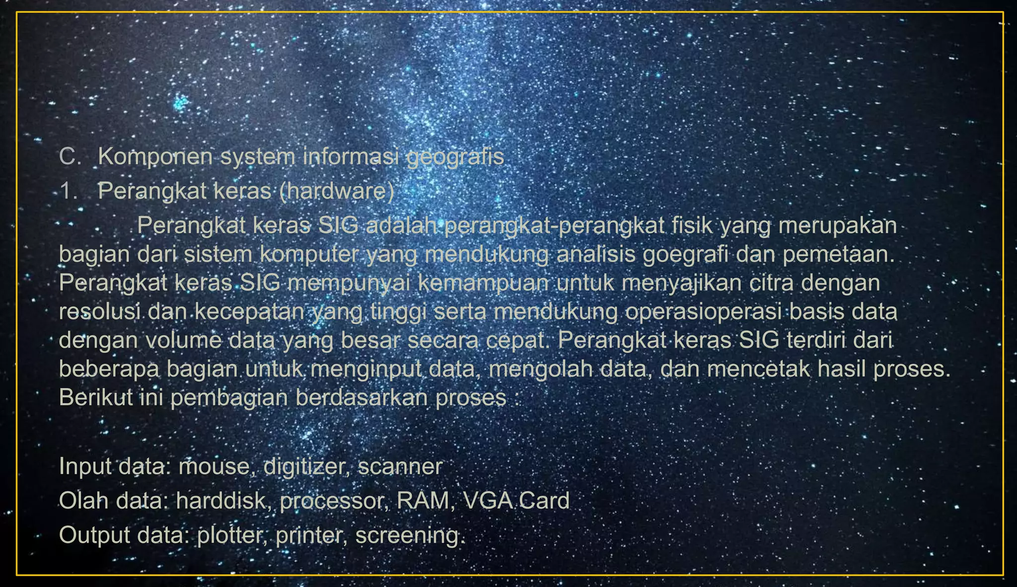 SISTEM INFORMASI GEOGRAFIS (SIG) | PPTX