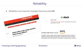 CNCF App-Delivery SIG Presentation - Litmus Chaos Engineering | PPT